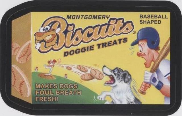2016 Topps MLB Wacky Packages - Minor League #73 Montgomery Biscuits ...