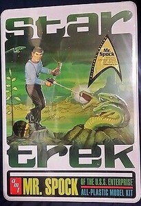 AMT 624 Star Trek Mr. Spock Plastic Model Kit in Collectors Tin Factory ...