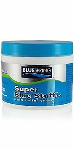 Super Blue Stuff OTC Natural Pain Relief Cream 4.4 Oz Jar Works Safely ...