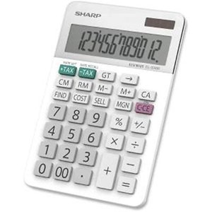Sharp EL334W El-334w Large Desktop Calculator 12-digit LCD for sale ...