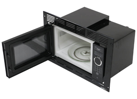 Greystone Black Built-in Microwave with Trim Kit