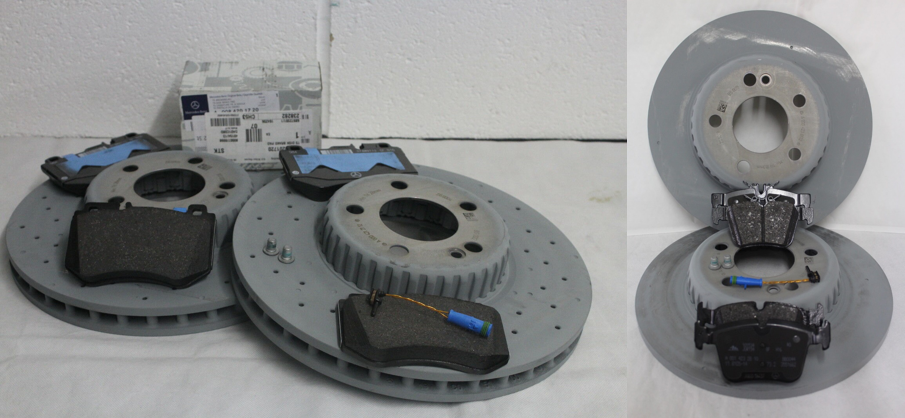 Genuine Mercedes-Benz W205 C-Class AMG FRONT & REAR Discs & Pads Kit ...