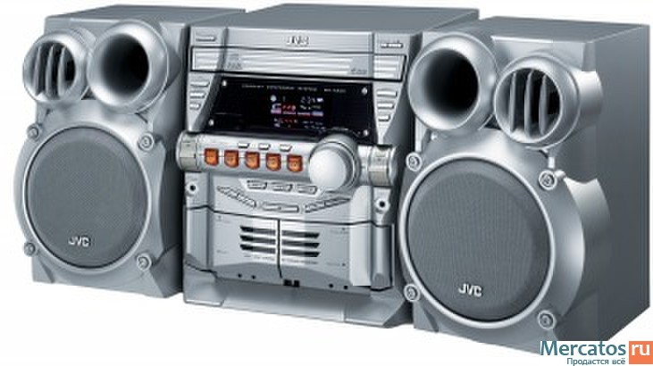 JVC Silver Compact Sound System, 3 Loader CD player with digital radio ...