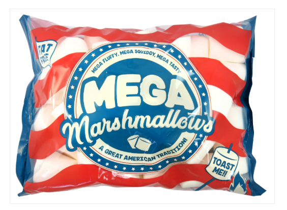 Full Box of 7 Bags 550g MEGA American Style Marshmallows Extra Large | eBay