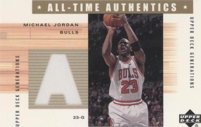 2002-03 Upper Deck Generations - All-Time Authentics Michael Jordan #MJ ...