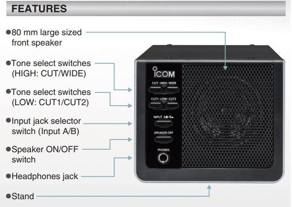 Icom SP-41 External 7W Speaker Best Design Match for IC-7610 | eBay