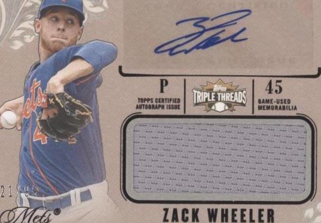 2014 Topps Triple Threads - Unity Autograph Jumbo Relics #UAJR-ZW Zack ...