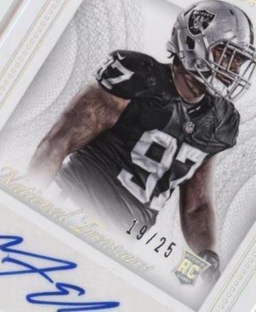 2015 Panini National Treasures - Rookie Signatures Mario Edwards Jr ...
