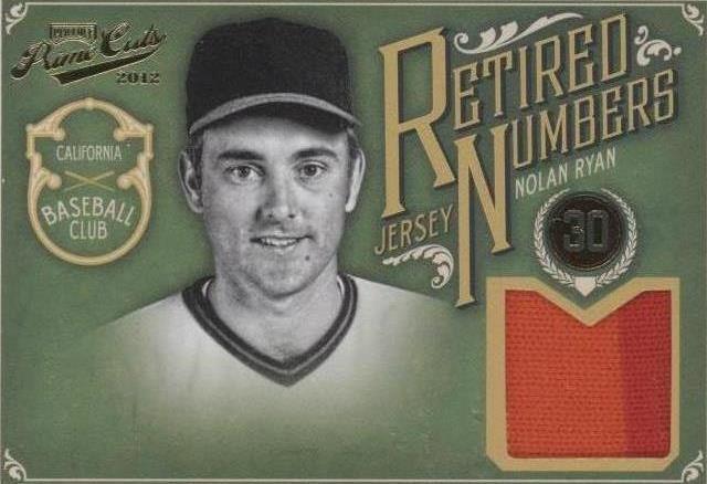 2012 Playoff Prime Cuts - Retired Jersey Numbers Nolan Ryan #26 Prime ...