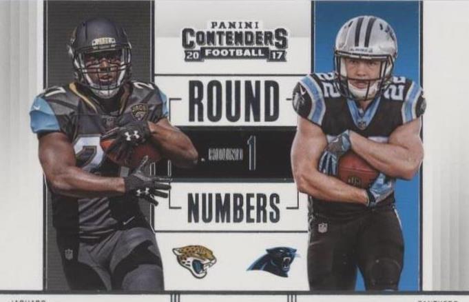 2017 Panini Contenders - Round Numbers Christian McCaffrey, Leonard ...