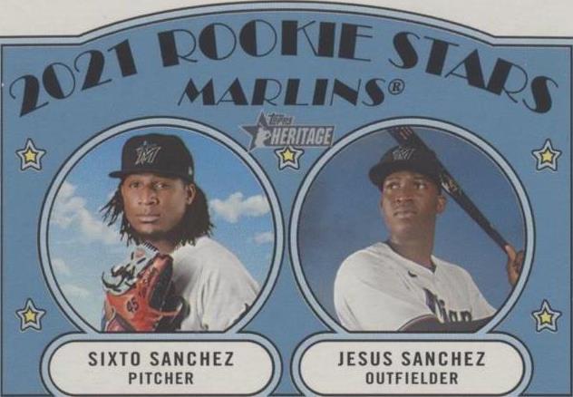 2021 Topps Heritage - French Text #15 Sixto Sanchez, Jesus Sanchez (RC ...