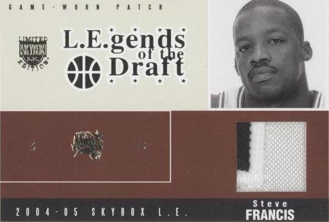 2004-05 Skybox L.E. - L.E.gends of the Draft Patches #LD-SF Steve ...