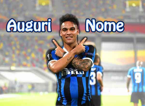 Cialda INTER LAUTARO NOME Decorazione Torta Ostia o Zucchero senza ...