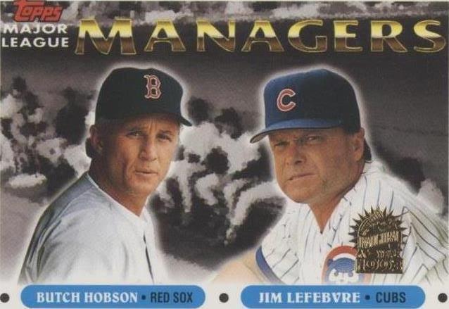 1993 Topps - Major League Managers Jim Lefebvre, Butch Hobson #502 ...