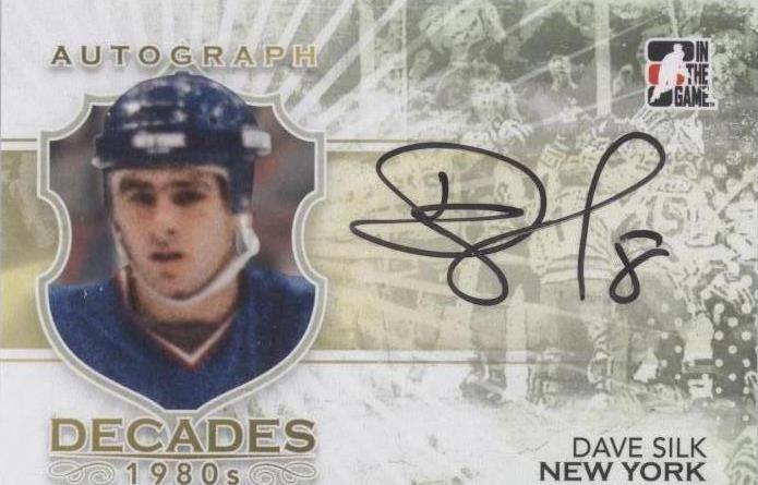 2010-11 In the Game Decades 1980s - Autographs #A-DS2 Dave Silk (AU ...