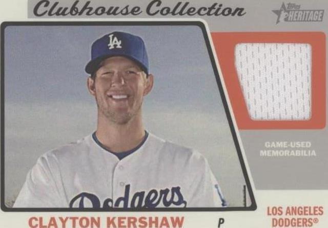 2015 Topps Heritage - Clubhouse Collection Relics Clayton Kershaw #CCR ...
