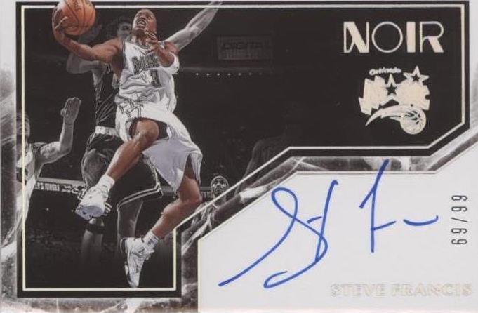 2019-20 Panini Noir - Freeze Frame Signatures #FF-SFA Steve Francis /99 ...
