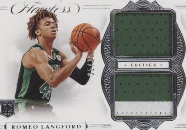 2019-20 Panini Flawless - Dual Patches Romeo Langford #DP-RLG /20 (MEM ...