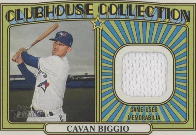 2021 Topps Heritage - Clubhouse Collection Relics Cavan Biggio #CCR-CBI ...