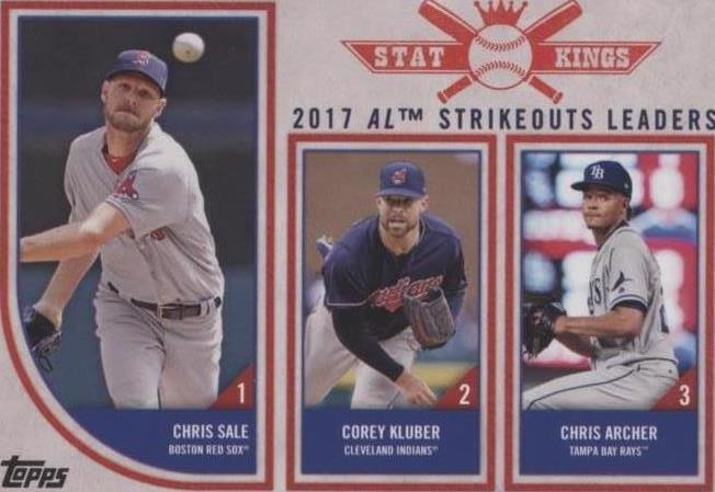2018 Topps Big League - Stat Kings Trio Chris Sale, Corey Kluber, Chris ...