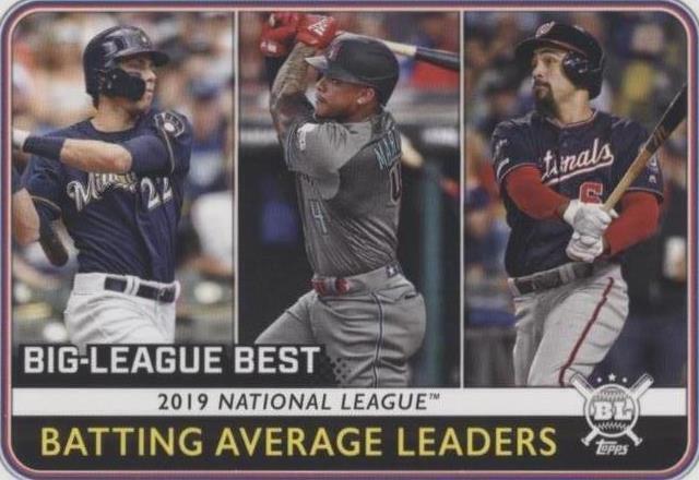 2020 Topps Big League - League Leaders Christian Yelich, Anthony Rendon ...