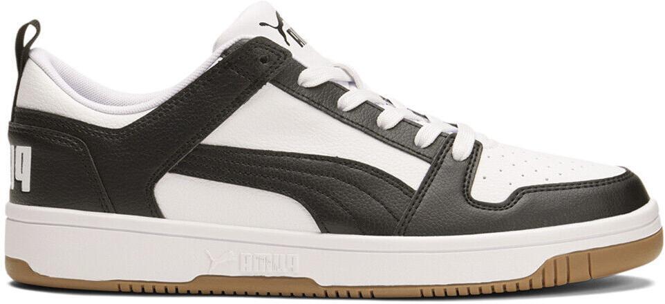 Size 9.5 - PUMA Rebound LayUp SL Low White Black for sale online | eBay