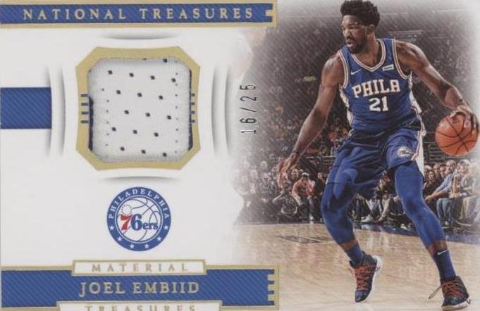 2018-19 Panini National Treasures - Material Treasures Prime #MAT-JE ...
