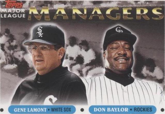 1993 Topps - Major League Managers #504 Don Baylor, Gene Lamont for ...