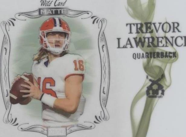 2021 Wild Card MATTE - Smoking Guns Trevor Lawrence #MSG-1 Green /149 ...