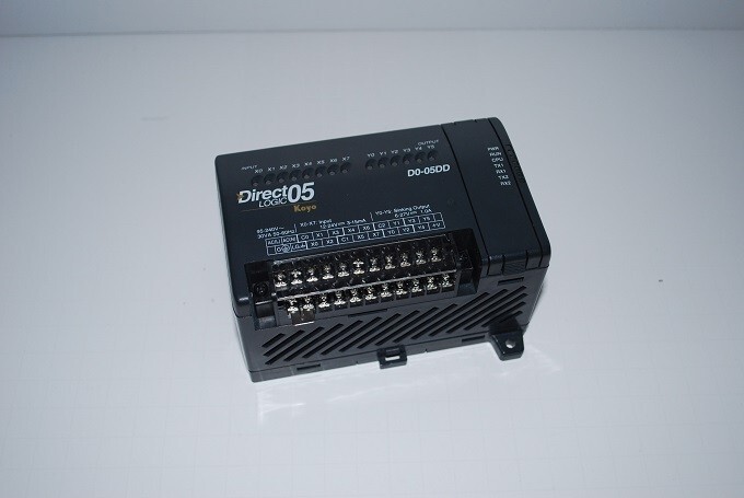 AutomationDirect D0-05DD DirectLogic PLC, 100-240VAC pwr, 8 DC ins, 6 ...