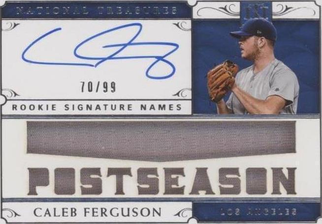 2019 Panini National Treasures - Rookie Signature Names Caleb Ferguson ...