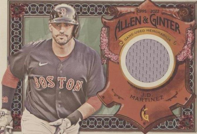 2022 Topps Allen & Ginter - Relics A #AGRA-JM J.D. Martinez (MEM) for ...