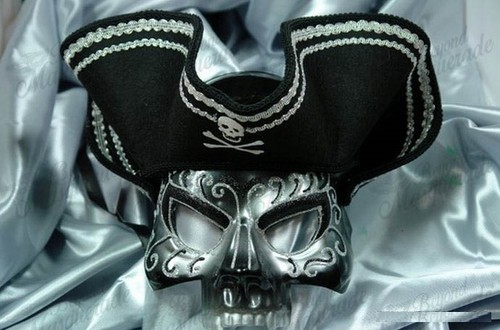 Mens Light Pirate Holloween Theater Costume Venetian Mardi Gras ...