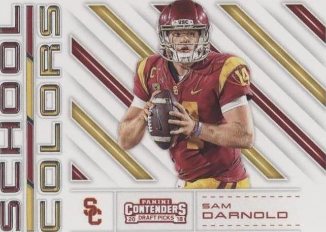 2018 Panini Contenders Draft Picks - School Colors Sam Darnold #1 (RC ...