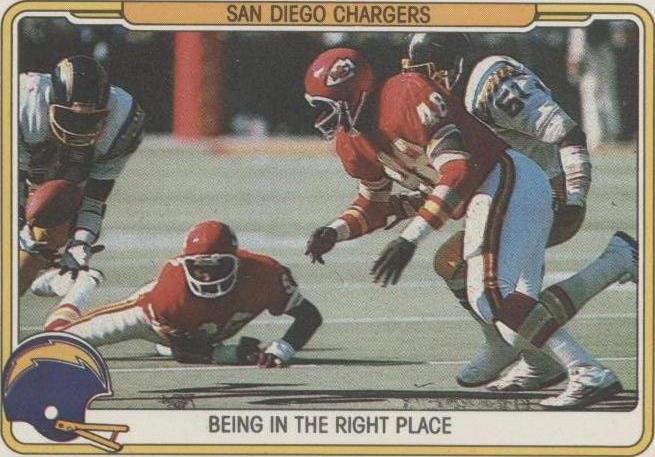 1982 Fleer Teams in Action - #48 San Diego Chargers Team for sale ...