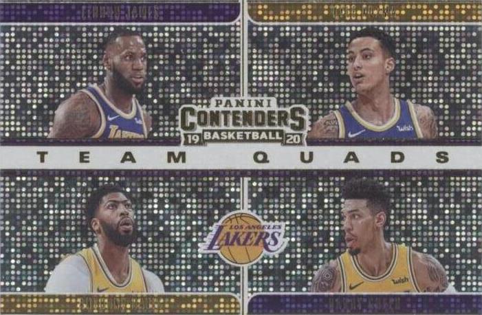 2019-20 Panini Contenders - Team Quads #14 LeBron James, Anthony Davis ...