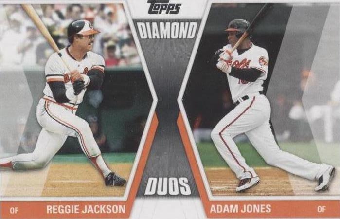 2011 Topps - Diamond Duos Series 1 Reggie Jackson, Adam Jones #DD-JJ ...