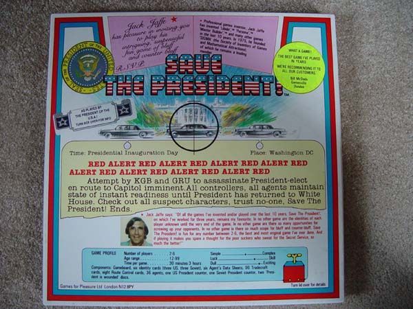 Save the President (1980) – Board Game Guys