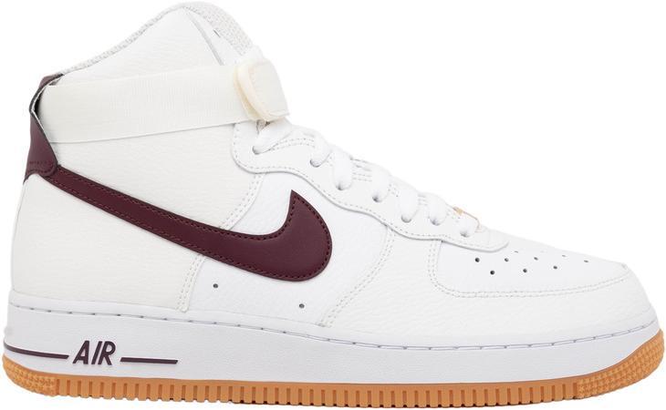 Nike Air Force 1 High White Night Maroon W for sale | Authenticity ...