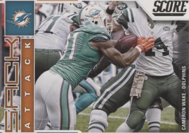2017 Score - Sack Attack Cameron Wake #7 for sale online | eBay