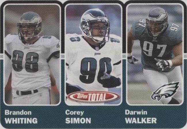 2003 Topps Total - #354 Corey Simon, Darwin Walker, Brandon Whiting (RC ...