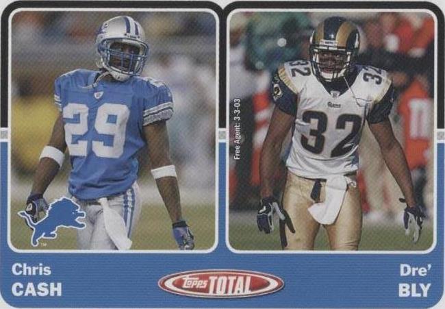 2003 Topps Total - Dre' Bly, Chris Cash #388 for sale online | eBay