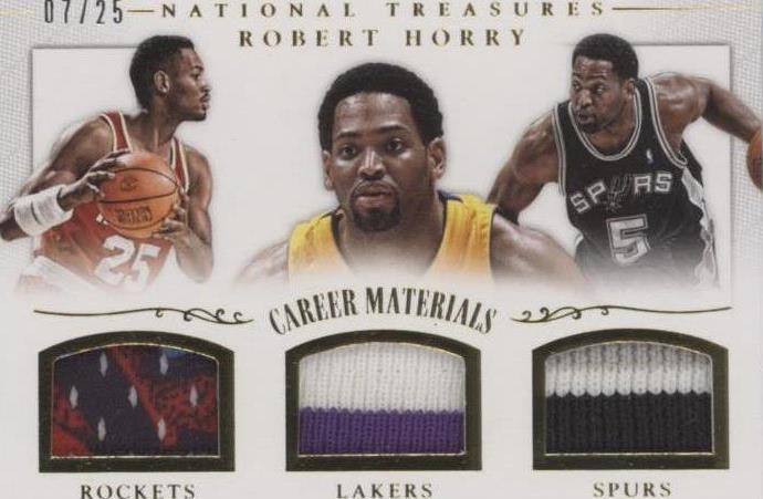 2013-14 Panini National Treasures - Career Materials Trios Prime #15 ...