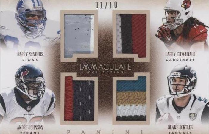 2014 Panini Immaculate Collection - Quads Prime #4-3RDS Barry Sanders ...