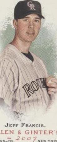 2007 Topps Allen & Ginter's - Jeff Francis #343 Mini for sale online | eBay
