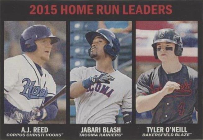 2016 Topps Heritage Minor League Edition - Home Run Leaders #191 Tyler ...