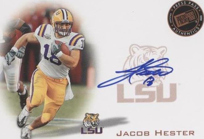 2008 Press Pass - Signings Bronze #PPS-JH Jacob Hester (AU, RC) for ...