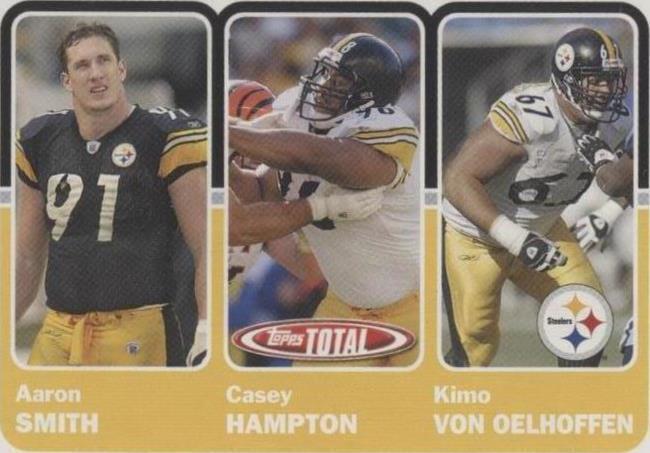 2003 Topps Total - Casey Hampton, Aaron Smith, Kimo Von Oelhoffen #355 ...
