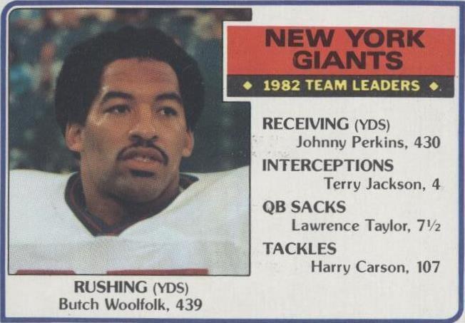 1983 Topps - Butch Woolfolk #120 (RC) for sale online | eBay