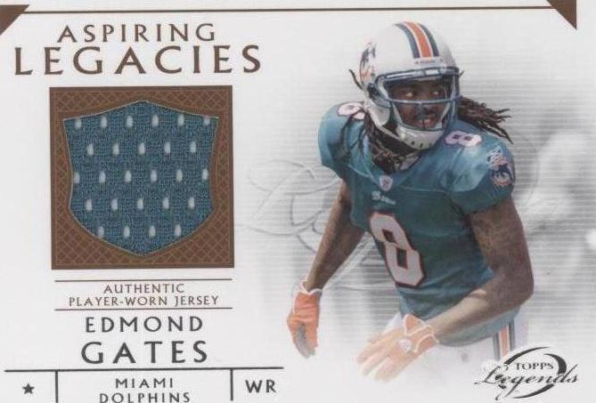 2011 Topps Gridiron Legends - Aspiring Legacies Relics Edmond Gates # ...